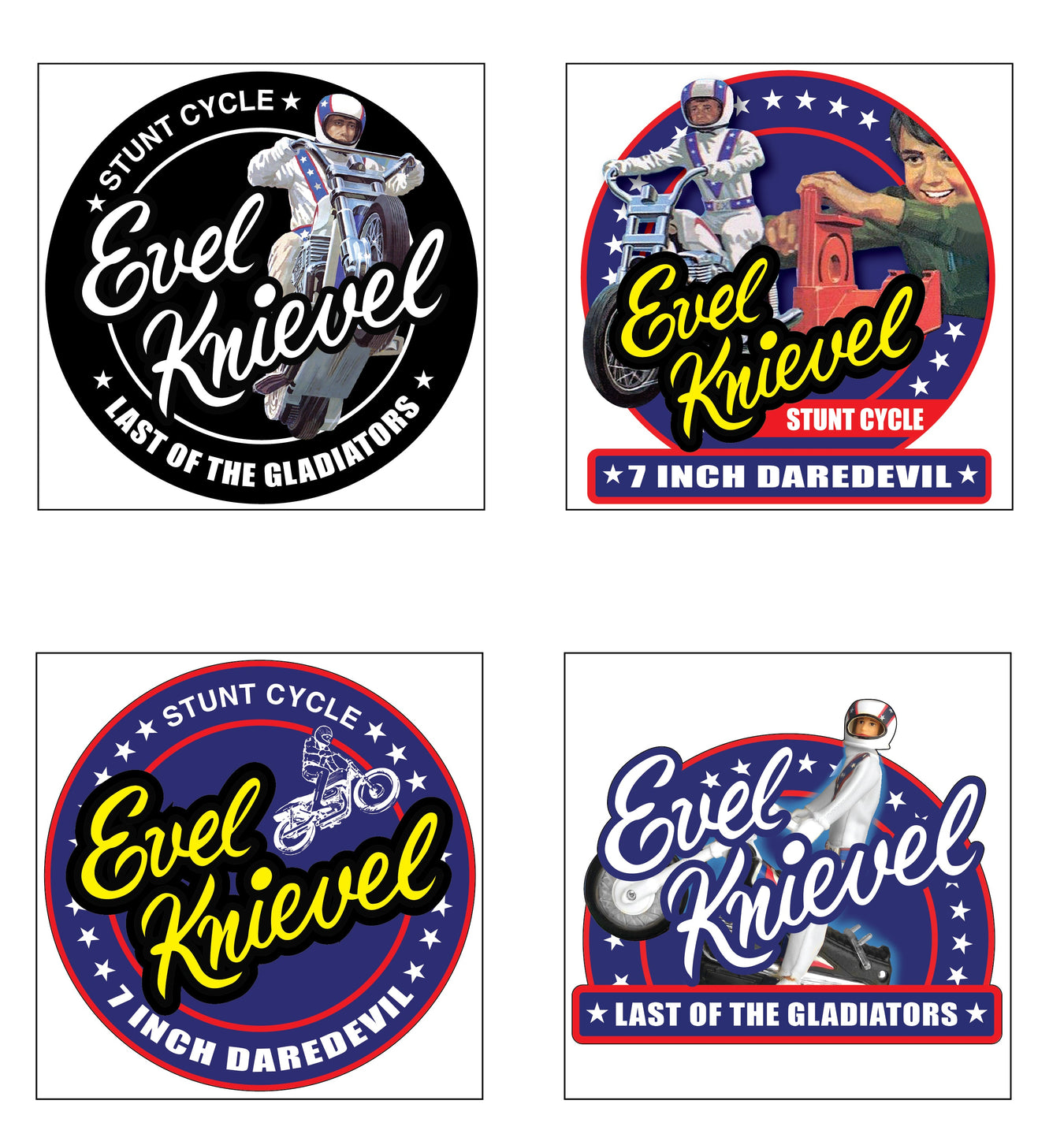 Evel Knievel Sticker Collection — Evel Knievel Toys