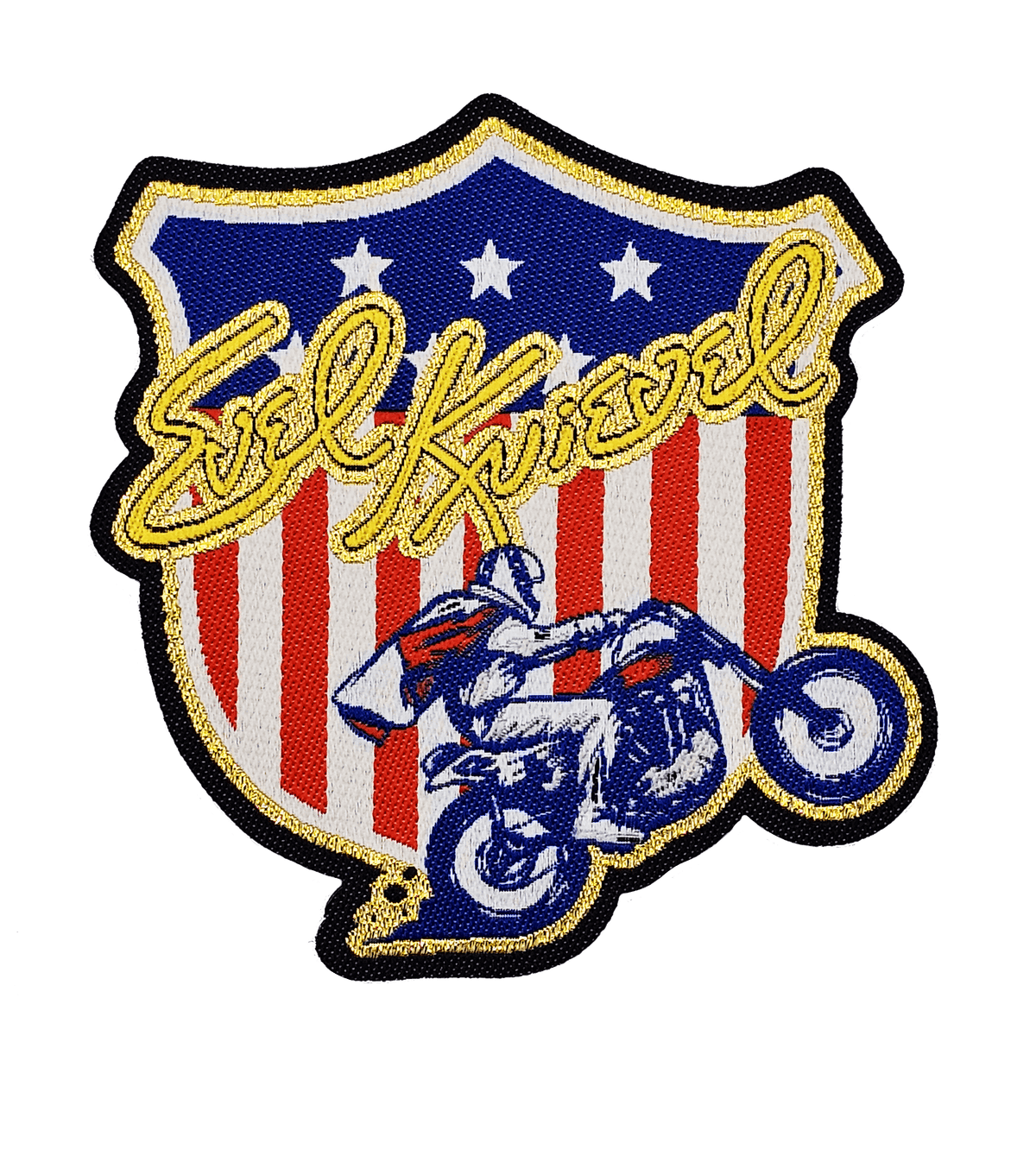 Evel Knievel Shield Patch — Evel Knievel Toys
