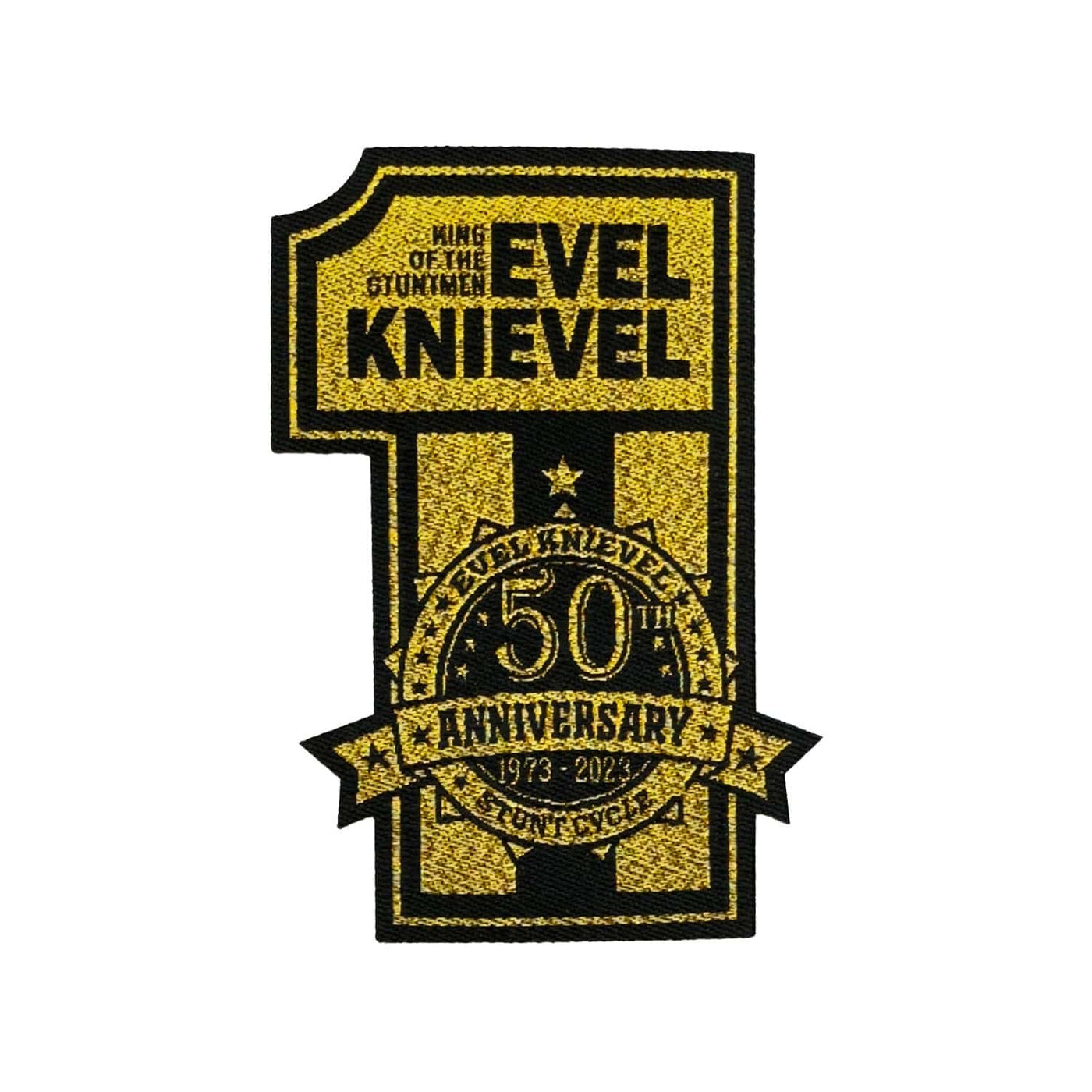 Evel Knievel Stunt Cycle 50th Anniversary Patch — Evel Knievel Toys